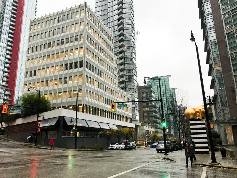 Downtown Vancouver, BC editorial stock image. Image of downtown - 132387469