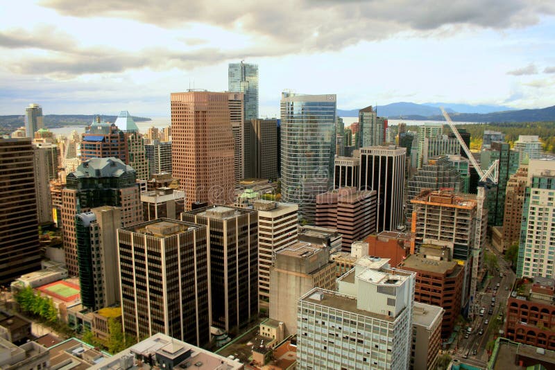 Downtown Vancouver, Canada editorial photography. Image of estate ...