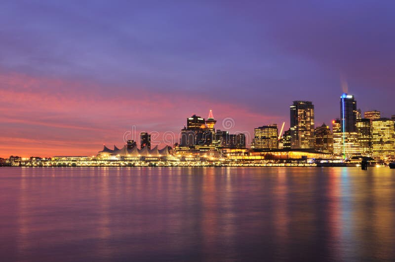 Vancouver editorial stock image. Image of harbour, evening - 15968289