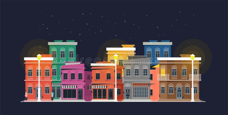 Downtown Vector Building Illustration Isolated on Background Stock ...