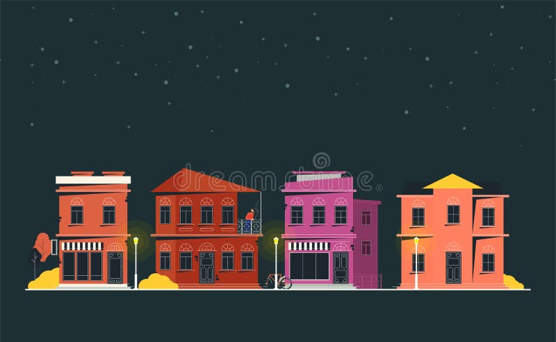 Downtown Vector Building Illustration Isolated on White Background ...