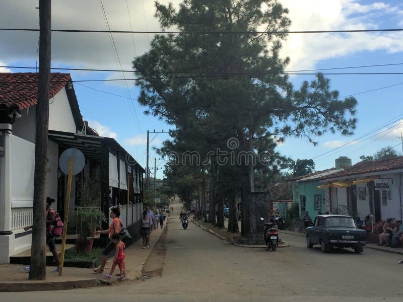 Downtown Vinales in Cuba 3.1.2017 Editorial Photo - Image of tourism ...