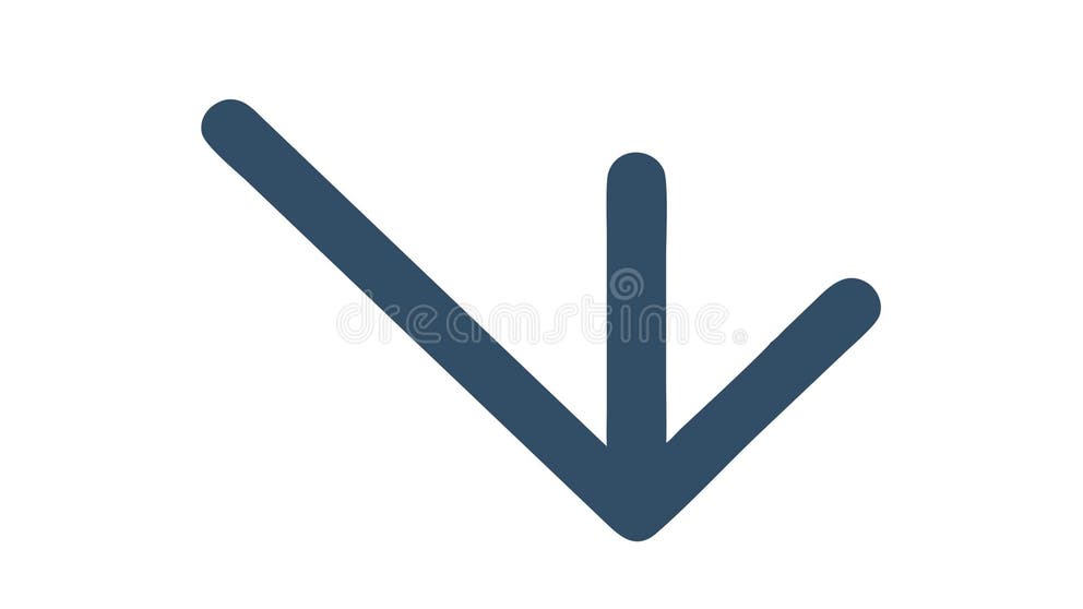 Downward Arrow Icon, Download, Decrease, Trend Indicator, Vector Design Generative AI Stock ...