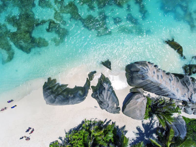 Downward Overhead View of Beautiful Rocks on the Beach Stock Image ...