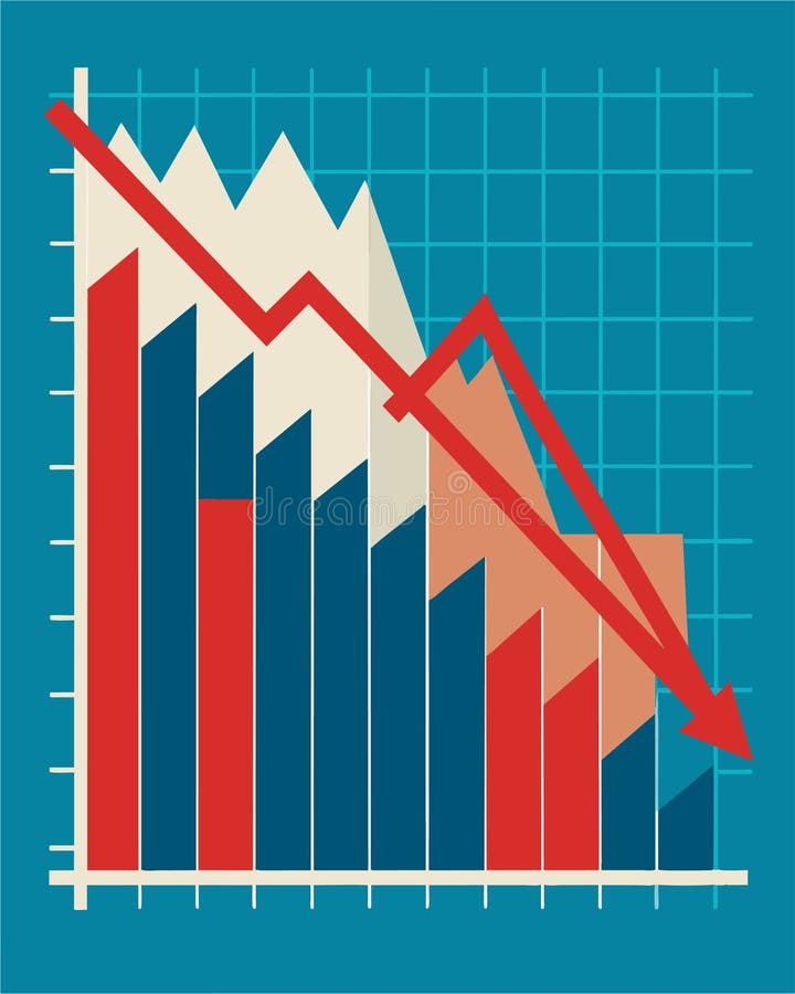 Downward Graph Stock Illustrations – 3,932 Downward Graph Stock ...