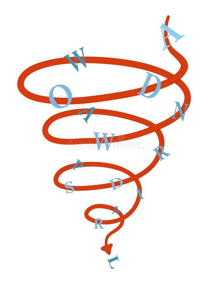 Downward Spiral Vector