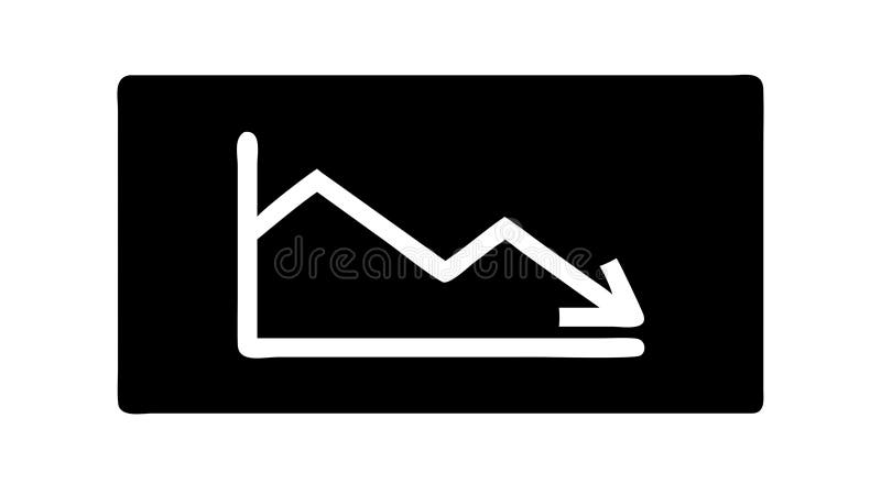 Downward Trend Graph Icon for Business Decline, Vector Design Generative AI Stock Vector ...