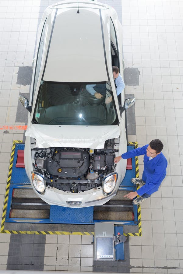 Downward View Car on Rolling Road Stock Image - Image of disc, rolling ...