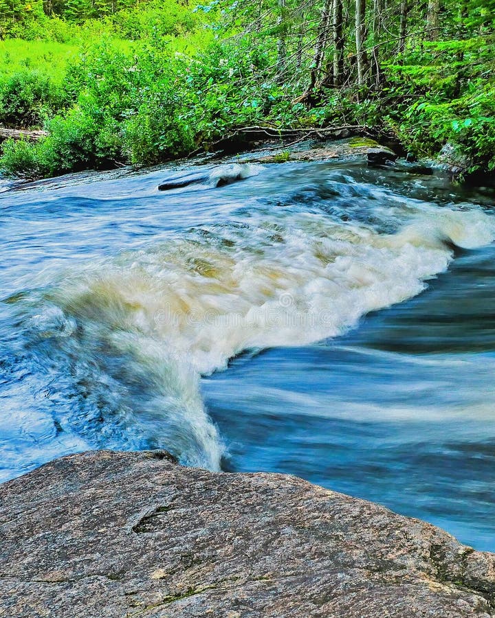 A Downward View of a Cascade Stock Photo - Image of terrain, ravine ...