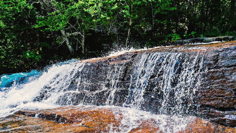 A Downward View of a Cascade Stock Image - Image of park, view: 375249203