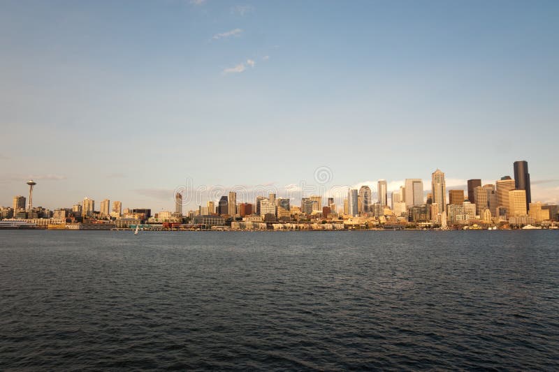 Dowtown Seattle skyline stock photo. Image of tourism - 107709118