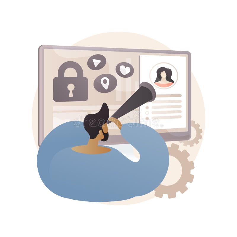 Doxing, Cyber Security, Software Stock Illustration - Illustration of ...