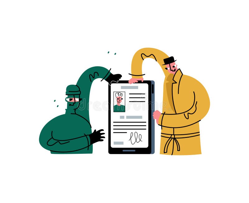 Doxing, Cyber Security, Software Stock Illustration - Illustration of ...