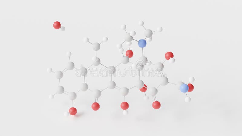 Doxycycline Molecule 3d, Molecular Structure, Ball and Stick Model ...