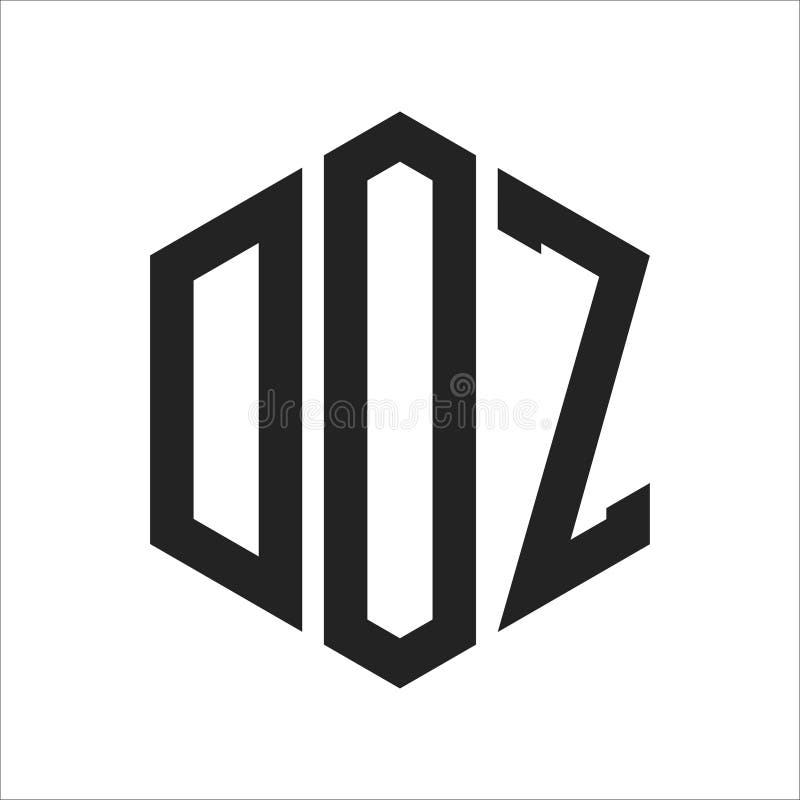 DOZ Logo Design. Initial Letter DOZ Monogram Logo Using Hexagon Shape ...