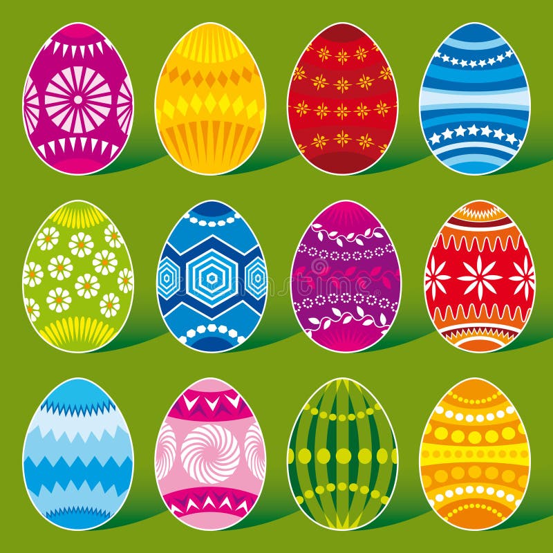 Dozen eggs stock vector. Illustration of icon, eggs, collection - 46281668