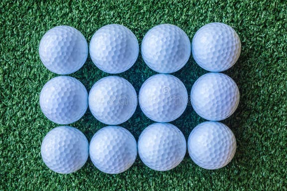 Dozen Golf Balls stock image. Image of skill, manufacturer - 29768327