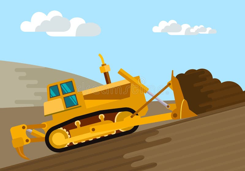 Dozer Stock Illustrations – 2,688 Dozer Stock Illustrations, Vectors ...