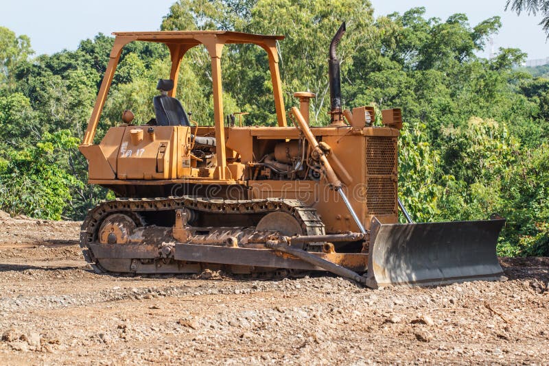 Dozer stock photo. Image of machine, building, jobs, blade - 65583978