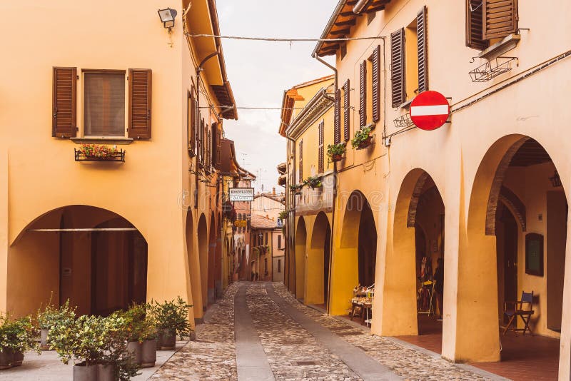 Dozza Imolese, Italy editorial image. Image of narrow - 95441535