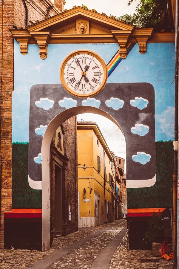 Dozza Imolese, Italy editorial photography. Image of architecture ...