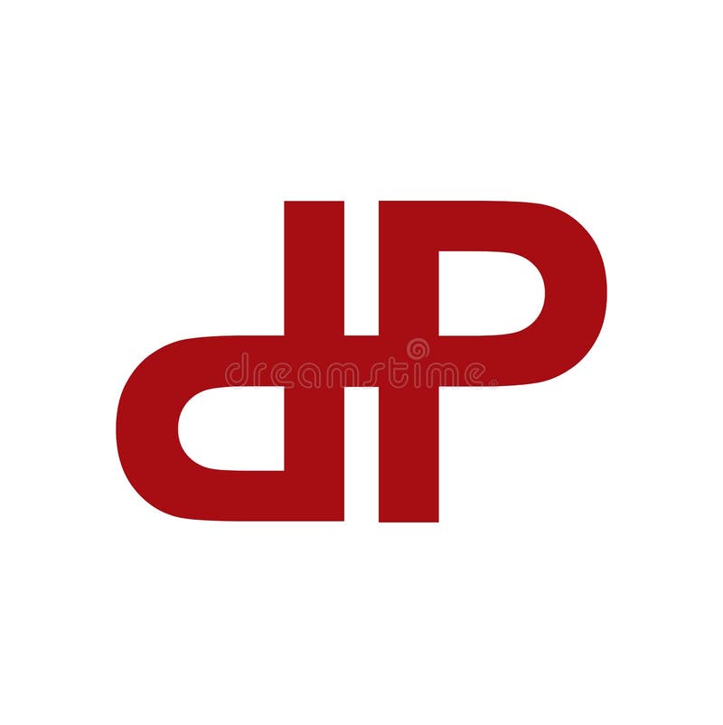 Dp Letter Logo Icon Illustration Vector Stock Vector - Illustration of ...