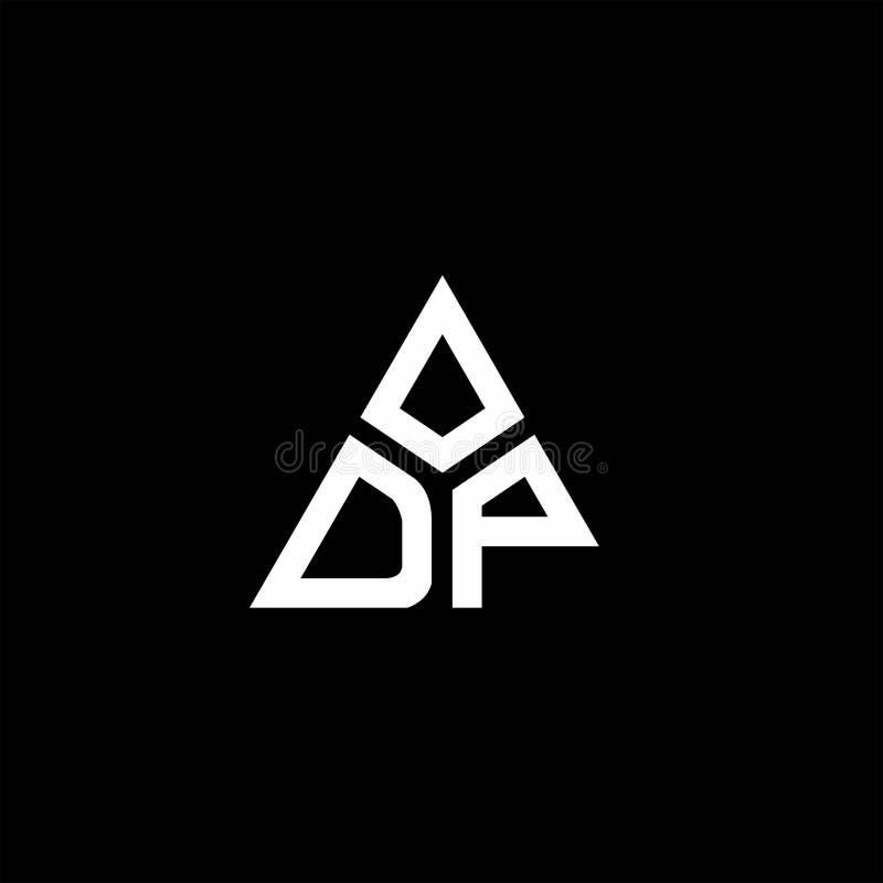 DP Monogram Logo with 3 Pieces Shape Isolated on Triangle Stock Vector ...