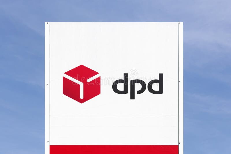 DPD-Logo auf einer Platte redaktionelles stockbild. Bild von ...
