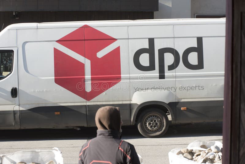 DPD Truck Delivering Mail and Parcels Editorial Photography - Image of ...