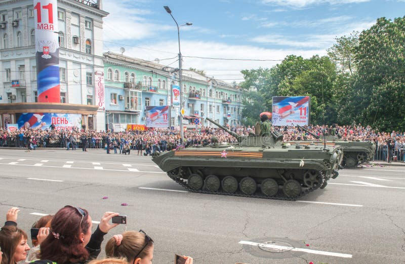 DPR. Victory Day Parade. 2016, May 9. Editorial Image - Image of forces ...