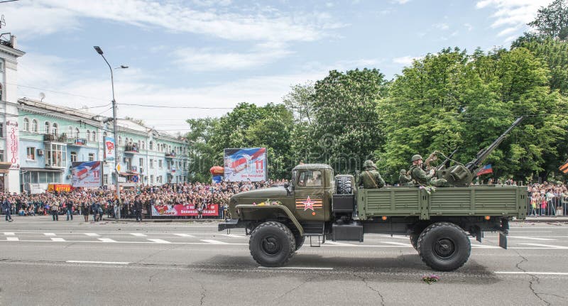 DPR. Victory Day Parade. 2016, May 9. Editorial Image - Image of army ...