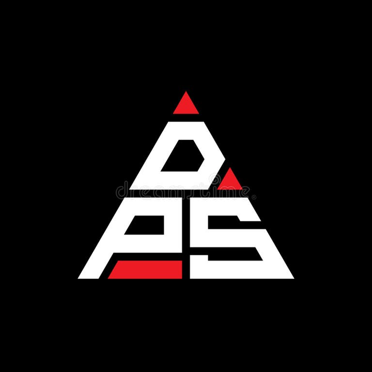DPS Triangle Letter Logo Design with Triangle Shape. DPS Triangle Logo ...