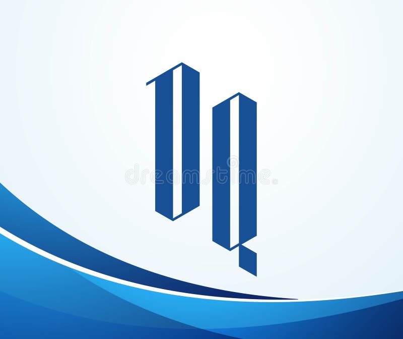 DQ Alphabet Letter Logo Design Template Elements Stock Vector ...