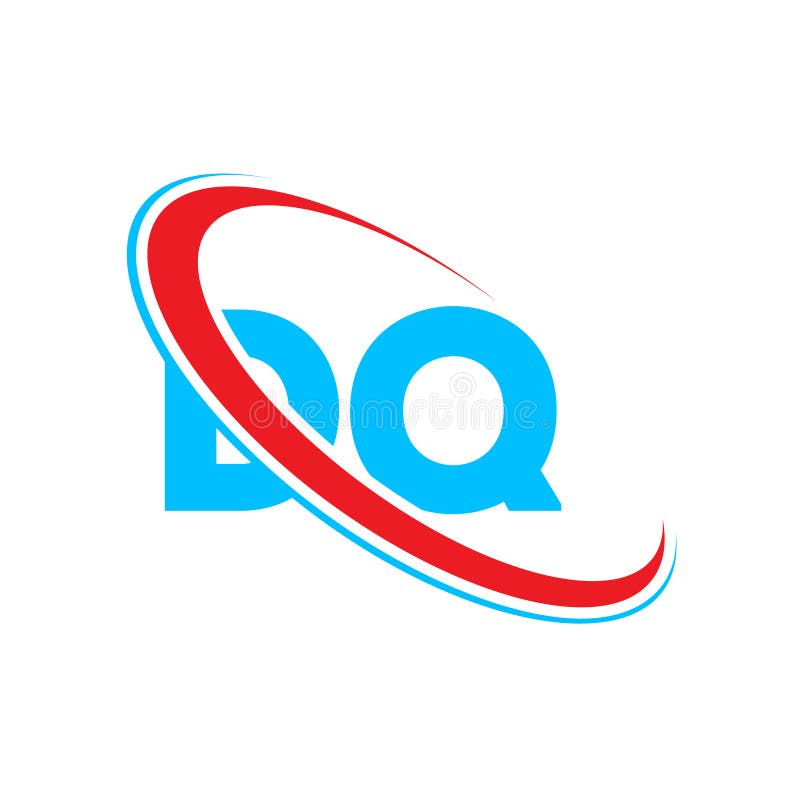DQ D Q Letter Logo Design. Initial Letter DQ Linked Circle Upercase ...