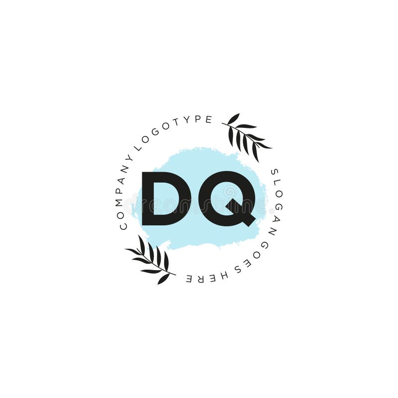DQ Letter Logo Icon Design Template Elements Stock Vector ...