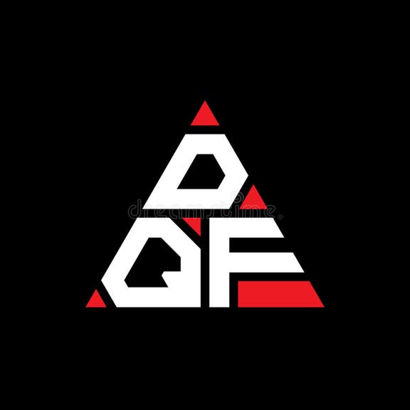 DQF Triangle Letter Logo Design with Triangle Shape. DQF Triangle Logo ...