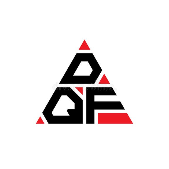 DQF Triangle Letter Logo Design with Triangle Shape. DQF Triangle Logo ...