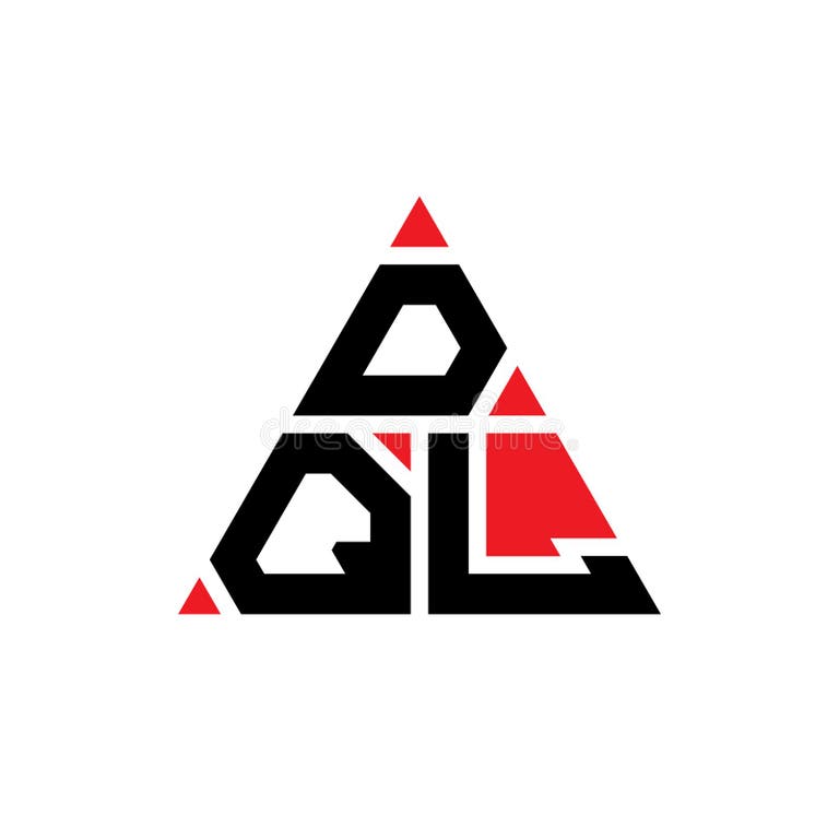 DQL Triangle Letter Logo Design with Triangle Shape. DQL Triangle Logo ...