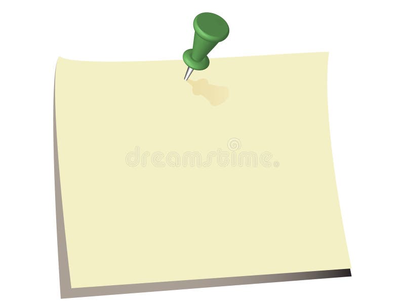 Drücken Sie Stift Vom Post-It Vektor Abbildung - Illustration von stift ...