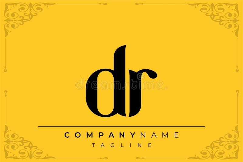 DR abstract luxury logo stock vector. Illustration of corporate - 362197887
