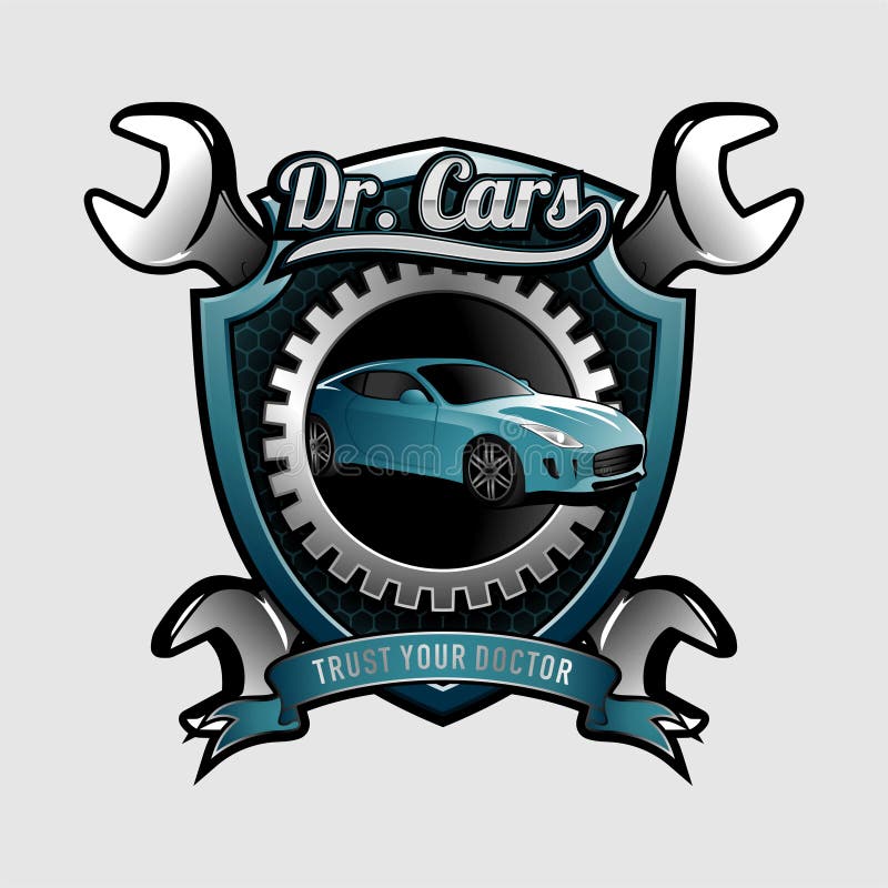 Dr. Car Repair and Castom Car Illustration Vector Stock Vector ...