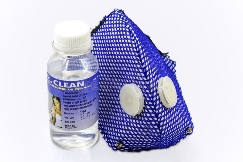 Dr Clean Isopropyle Alcohol 70 Sanitizer Stock Photo - Image of bottle ...