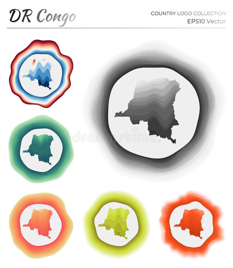 DR Congo logo collection. stock vector. Illustration of logo - 205849710