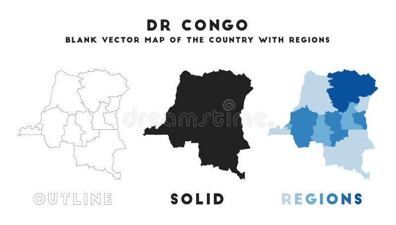 DR Congo map. stock vector. Illustration of infographics - 268321777