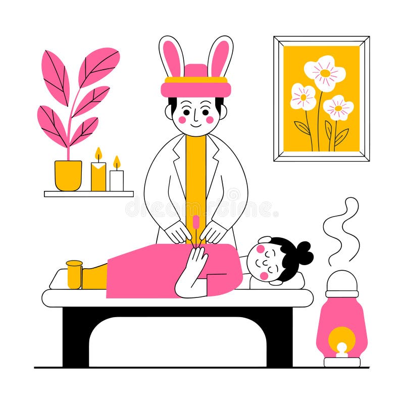 Dr Floof Acupuncture Minimalist Vector Art Stock Illustrations – 1 Dr ...