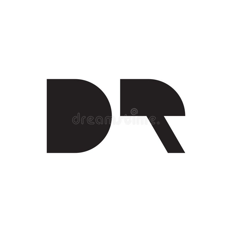 Dr Initial Letter Vector Logo Icon Stock Vector - Illustration of ...