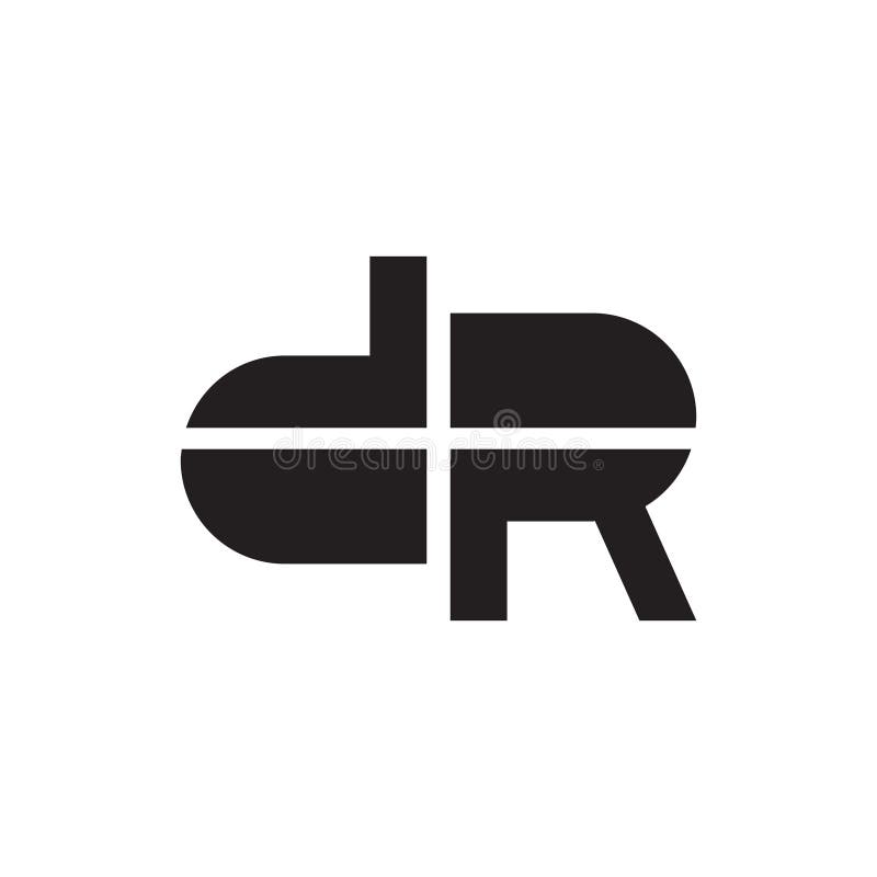 Dr Initial Letter Vector Logo Icon Stock Vector - Illustration of ...