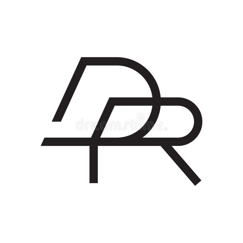 Dr Initial Letter Vector Logo Icon Stock Vector - Illustration of ...