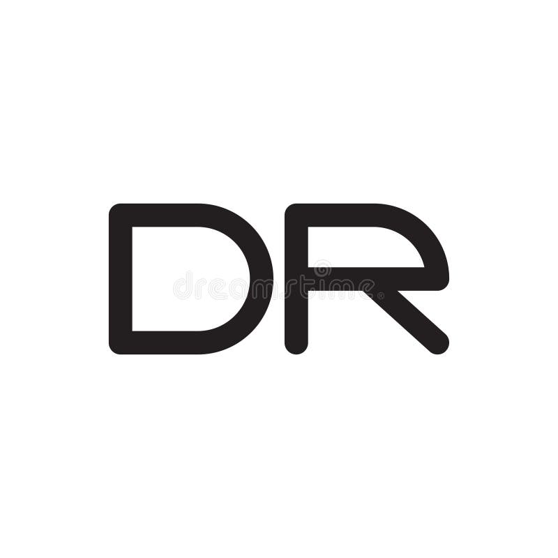 Dr Initial Letter Vector Logo Icon Stock Vector - Illustration of ...