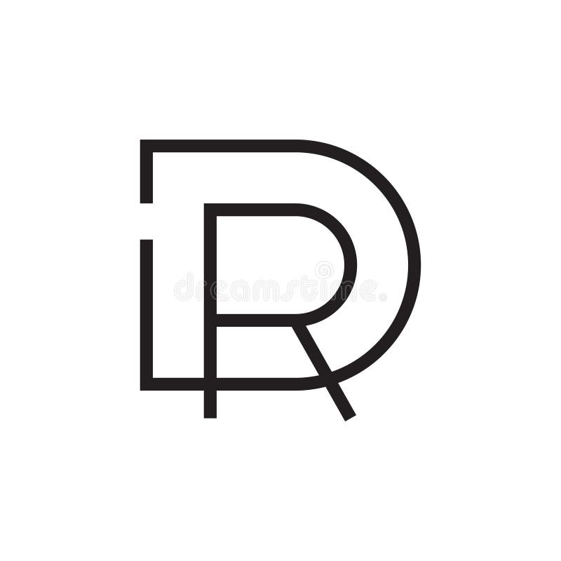 Dr Initial Letter Vector Logo Icon Stock Vector - Illustration of ...